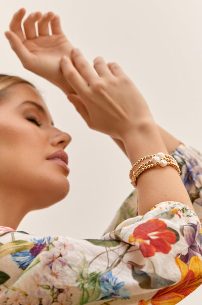 Imogen Metal Ball Pearl Mix Bracelet Set – Vault Country Clothing